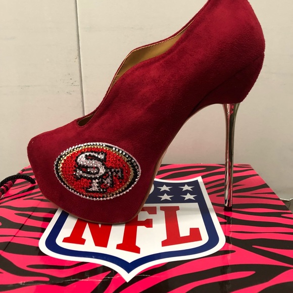 NFL | Shoes | The Crusader Heel Nfl Red Nib High Heel | Poshmark
